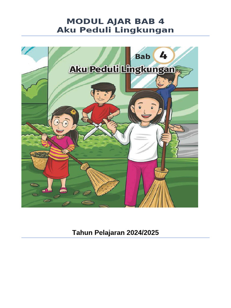 BAB 4 - Aku Peduli Lingkungan-PP | PDF