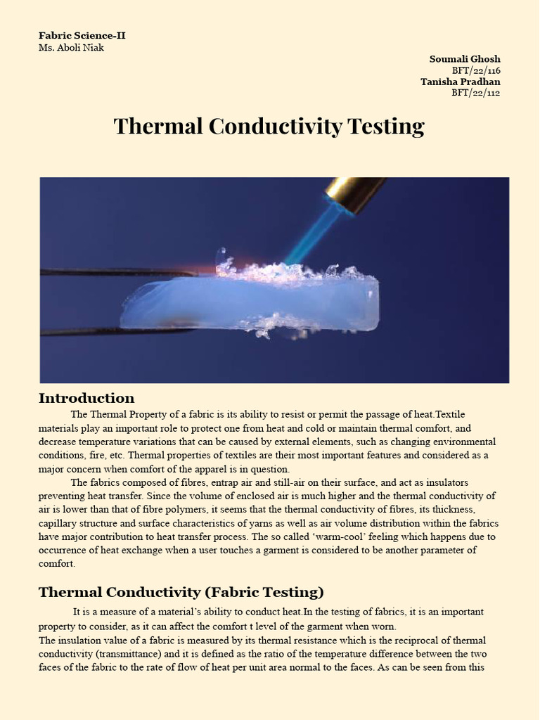 Thermal Conductivity Testing Pdf Heat Transfer Heat