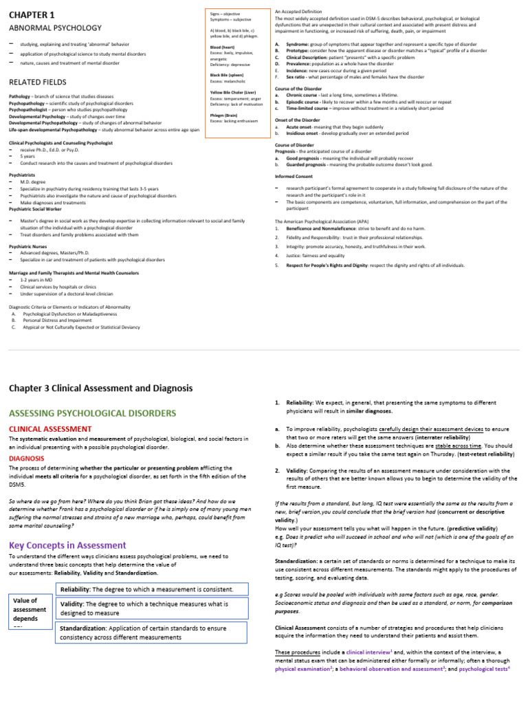 final reviewer in midterm | PDF | Diagnostic And Statistical Manual Of Mental Disorders | Mental ...