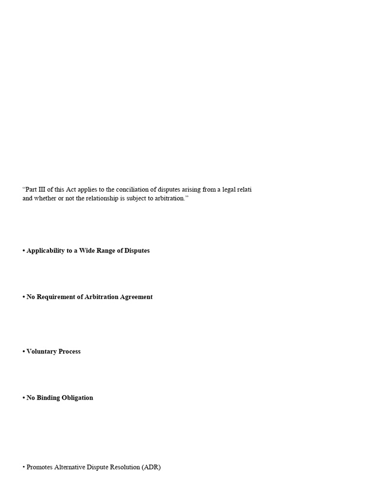 meaning of conciliation (ADR) Sem 8 | PDF | Mediation | Alternative Dispute Resolution