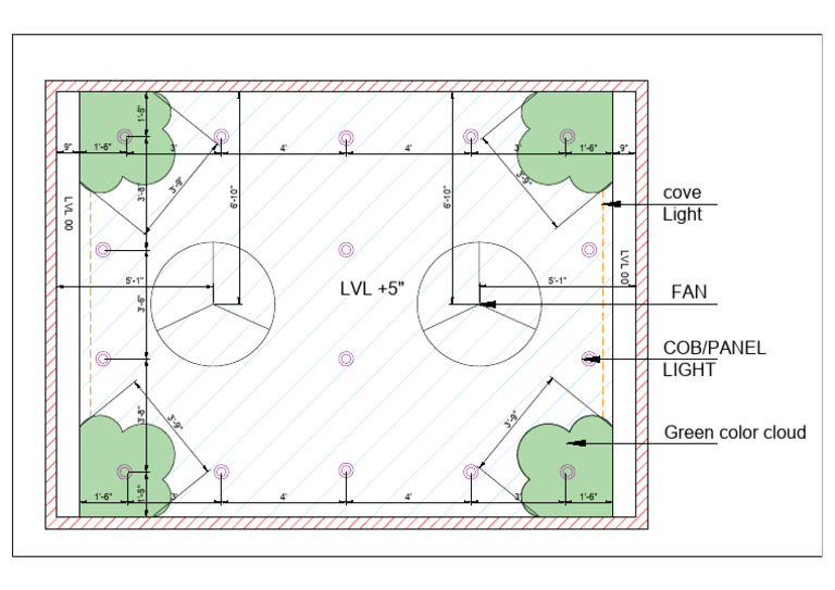 Manveer Ji False Ceiling-model - Copy (2) | PDF