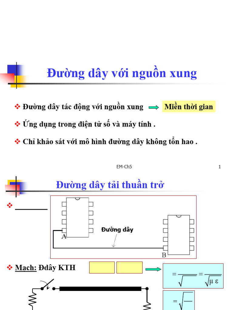 EE-2003 Ch5b Duong Day Va Ung Dung | PDF