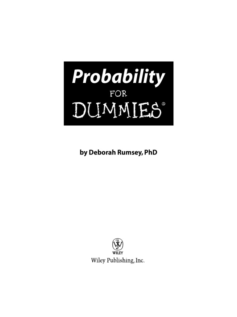 Rumsey, D. - Probability For Dummies | PDF