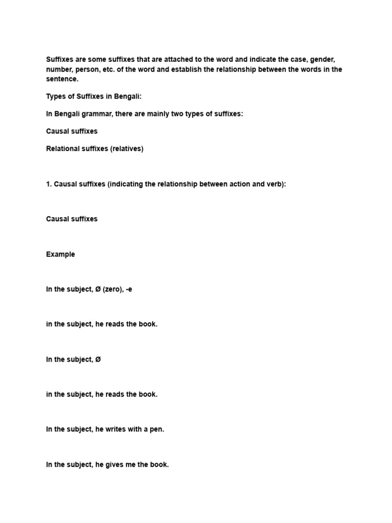 Suffixes | PDF