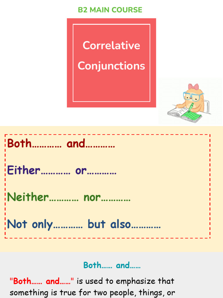 Mastering Correlative Conjunctions | PDF | Verb | Linguistic Typology