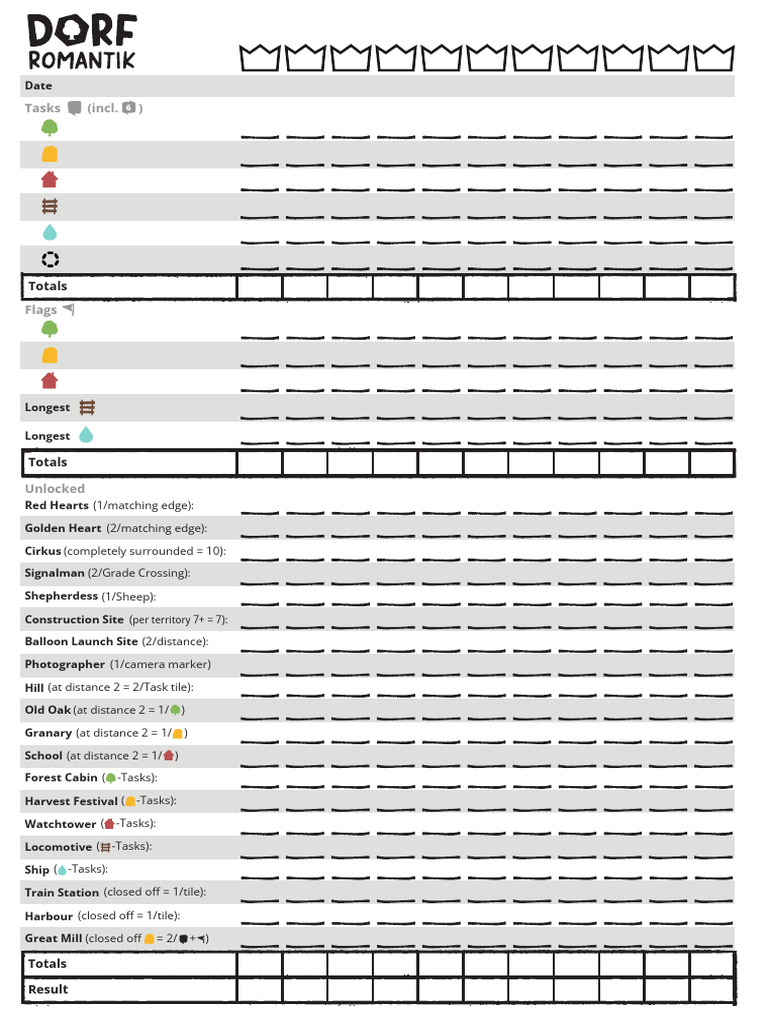 Dorfromantik New Scoresheet en | PDF
