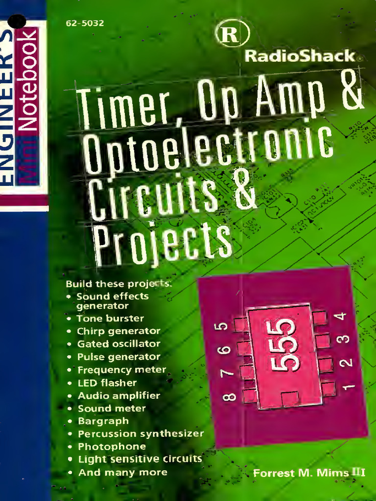 Timer, Op Amp & Optoelectronic Circuits & Projects | PDF | Light Emitting Diode | Manufactured Goods