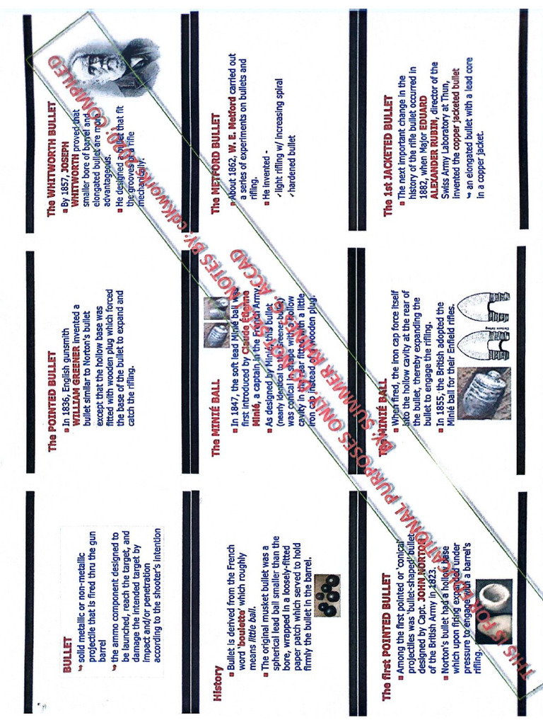 Ballistics Hand-Outs | PDF