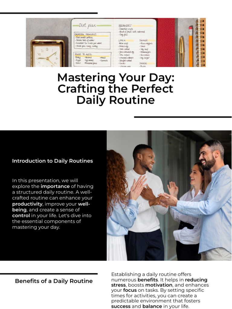 Slidesgo Mastering Your Day Crafting The Perfect Daily Routine ...