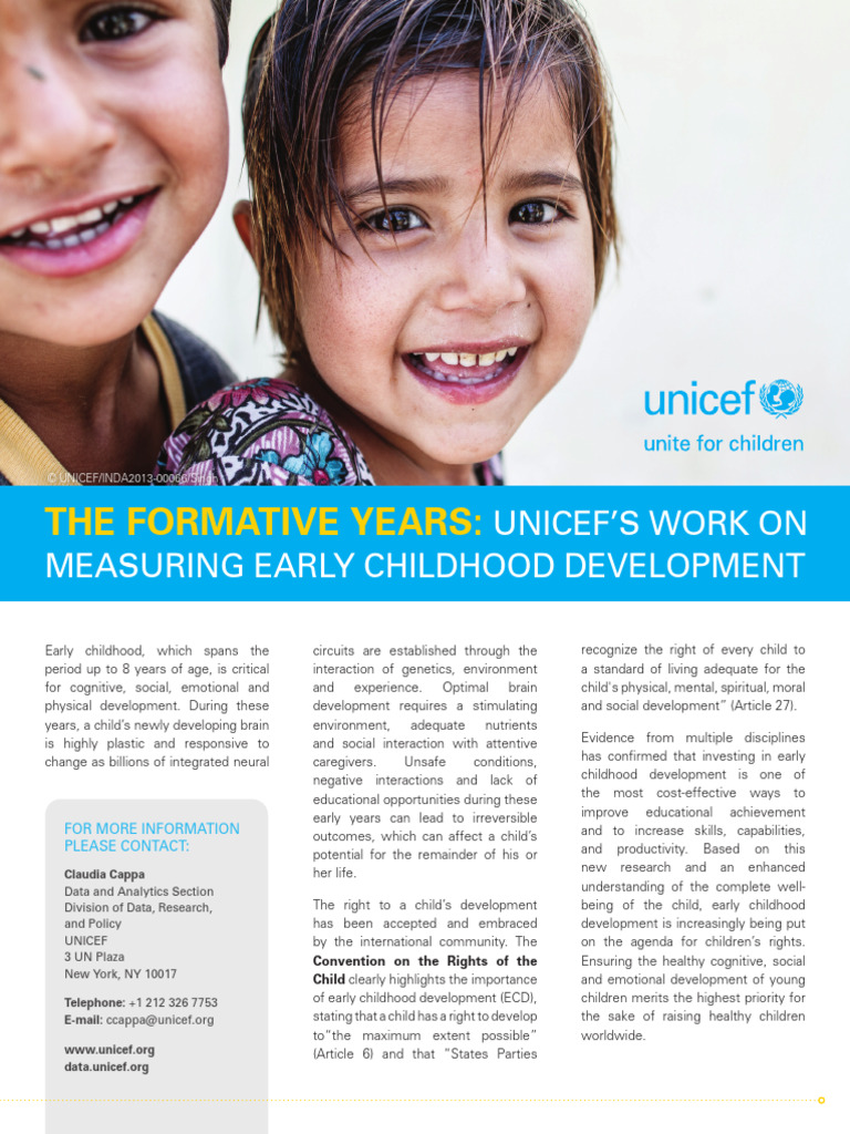Measuring ECD Brochure HR 10-8-116 | PDF | Child Development | Developmental Psychology