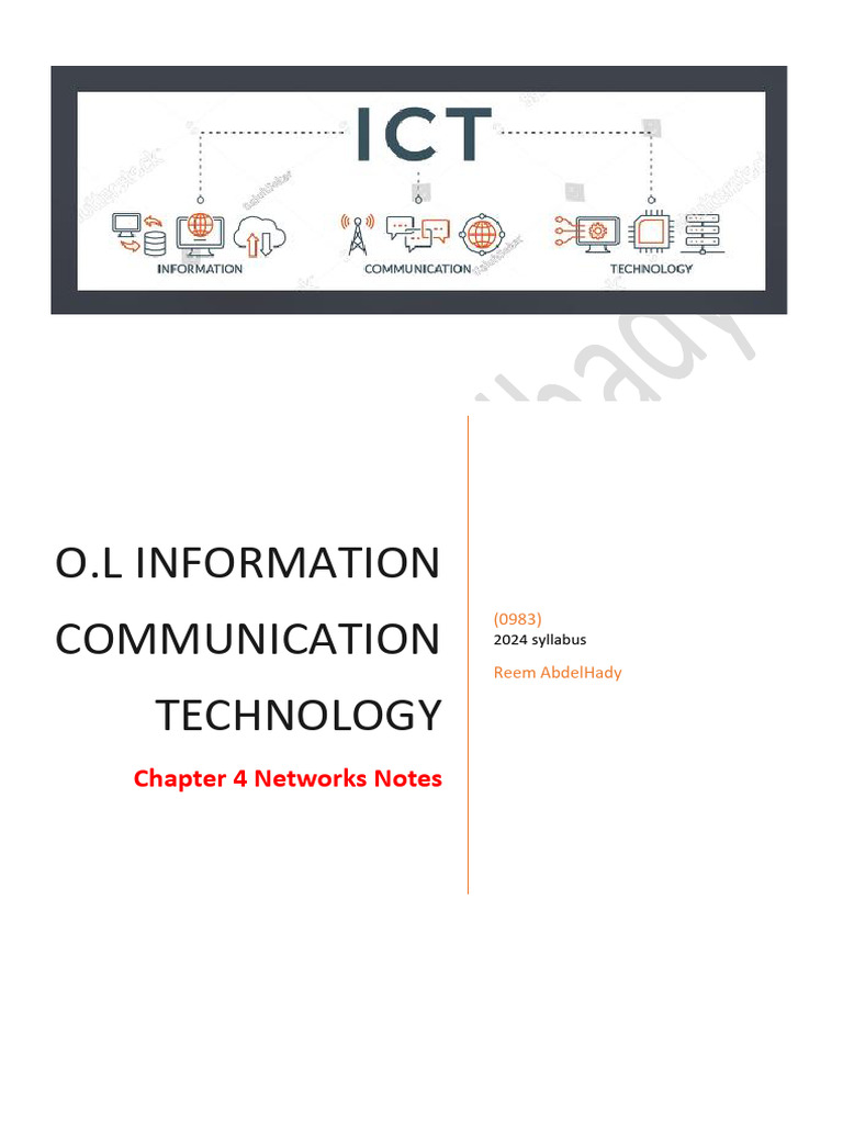 ICT Chapter 4 Notes | PDF