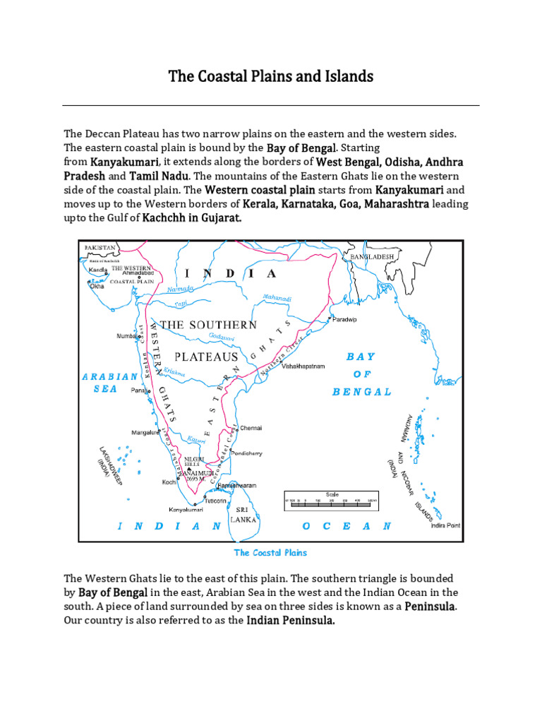 Coastal Plains and Islands of India | PDF