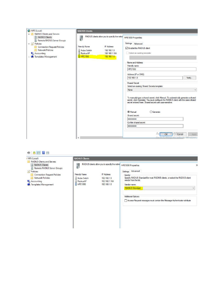 NPS Configuration | PDF