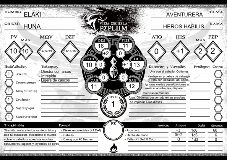 Peplum - Pregenerado Elaki | PDF | Tiro al arco | Scoutcraft