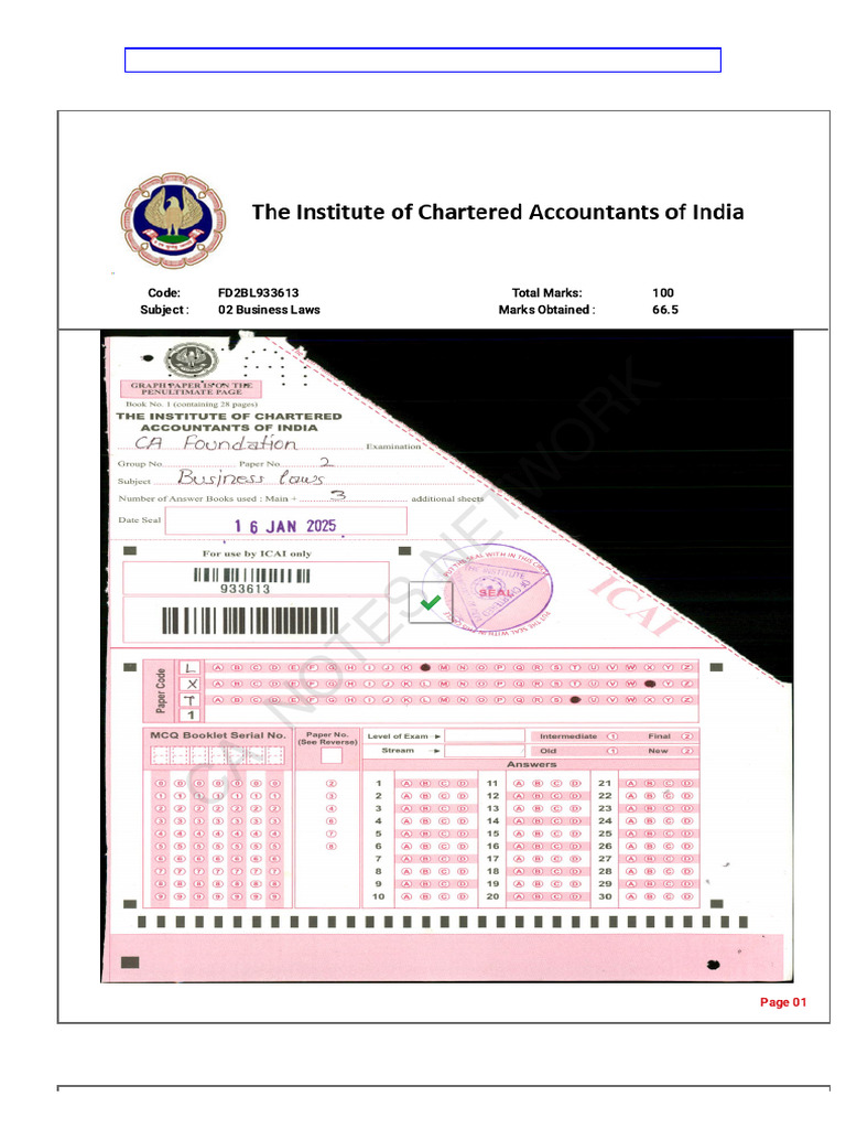 DM - Answersheet | PDF