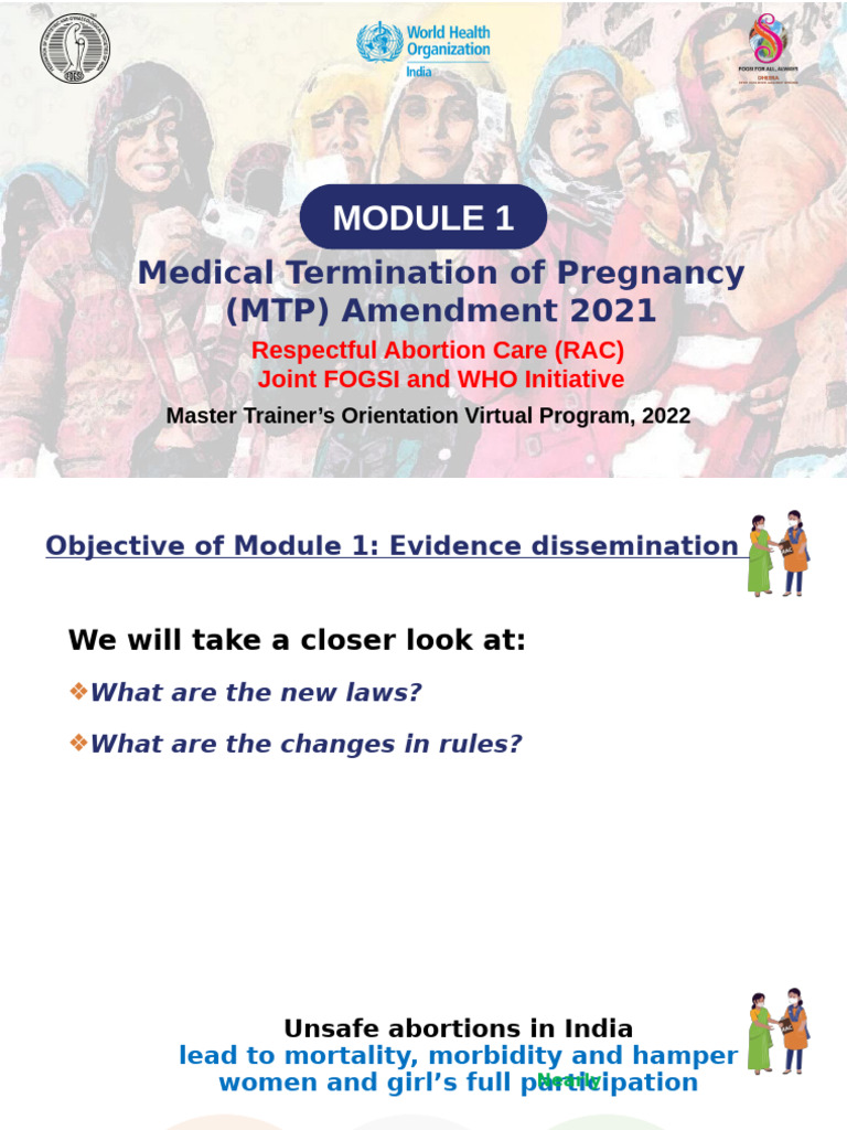 Module 1. MTP Amnedment 2021 | PDF | Abortion | Obstetrics