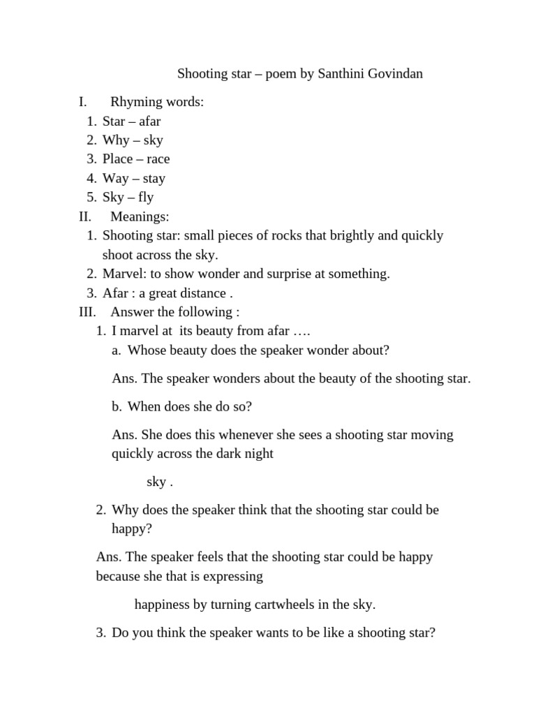 Shooting Star Notes Grade 3 | PDF