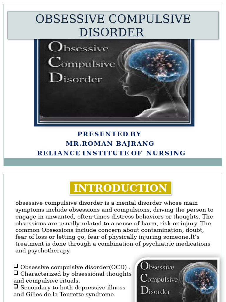 Understanding OCD Symptoms and Treatment | PDF | Obsessive–Compulsive ...