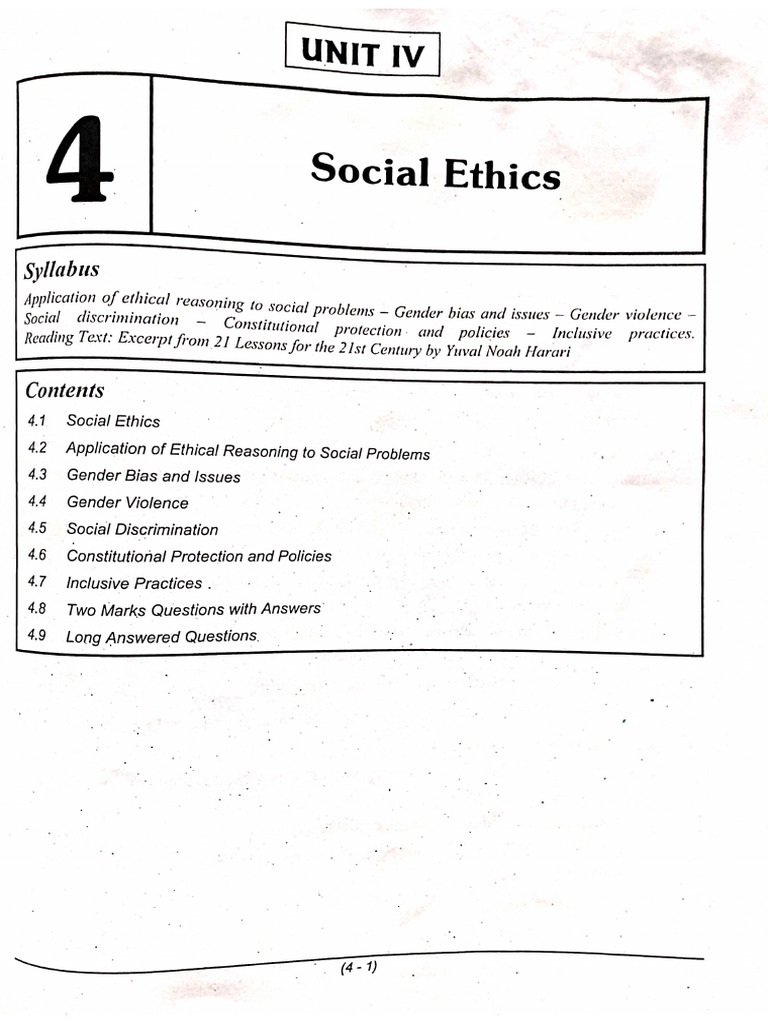 GE3791 HVE Unit-4 Notes | PDF