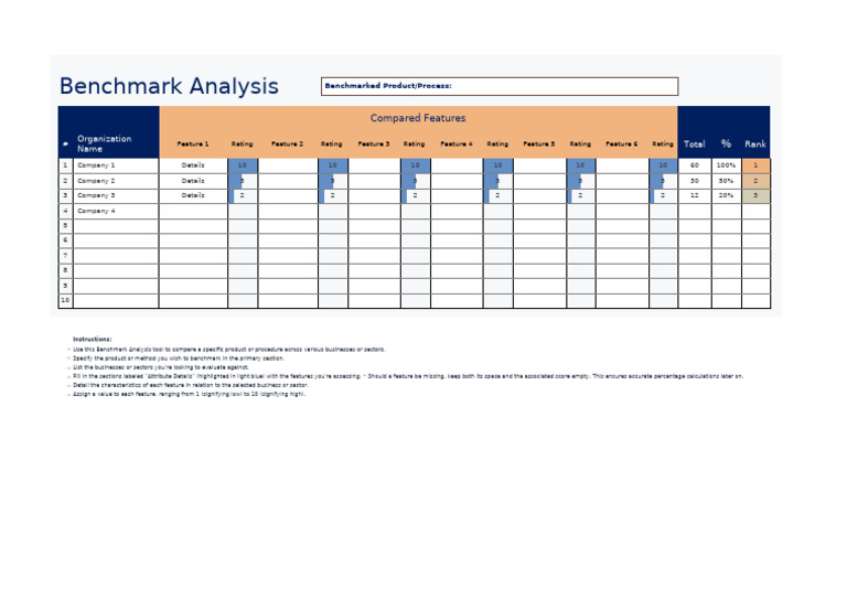 Benchmarking Template 02 | PDF