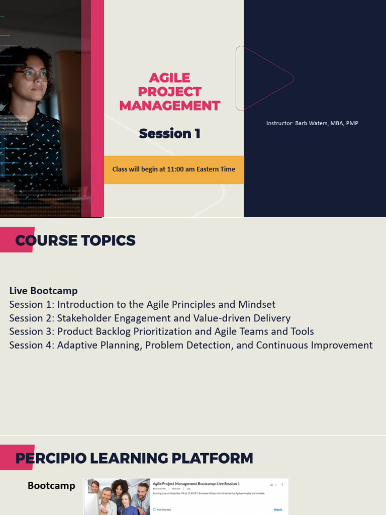 Bootcamp Session 1 Agile Project Management | PDF | Scrum (Software Development) | Agile ...