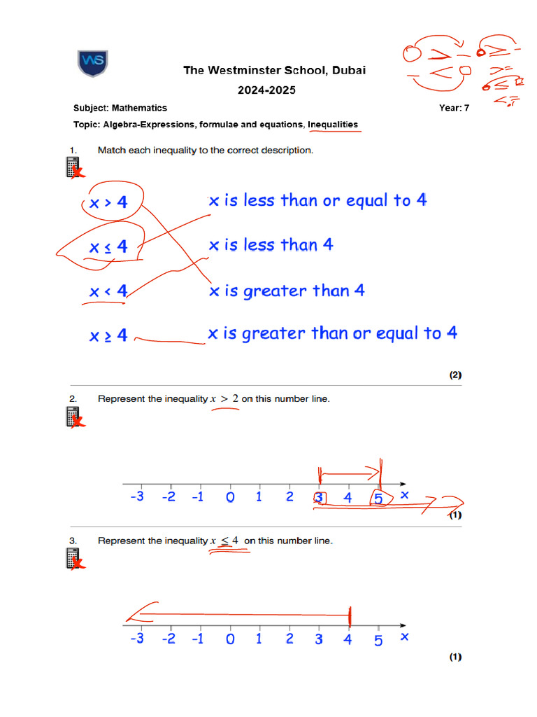 ALGEBRA Expressions Formulae Equations and Inequalities - PDF - PDF ...