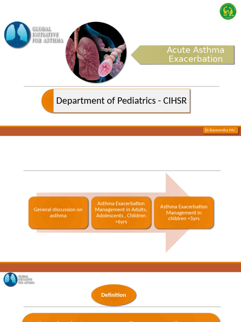 Acute Asthma Exacerbation | PDF | Asthma | Cough