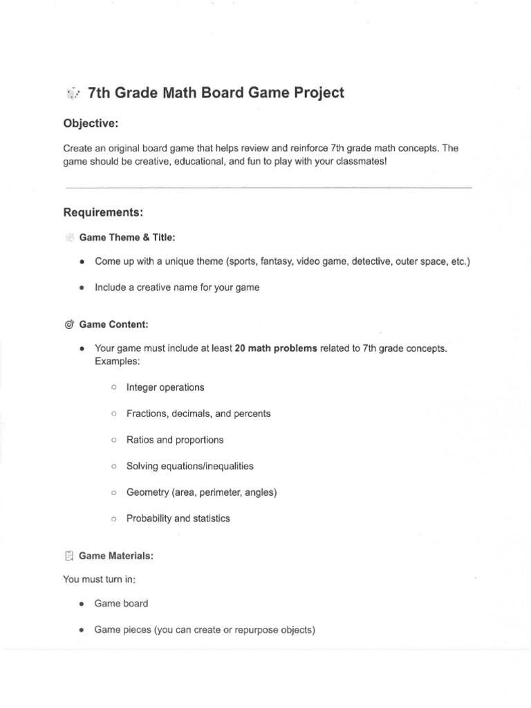 Board Game Project | PDF