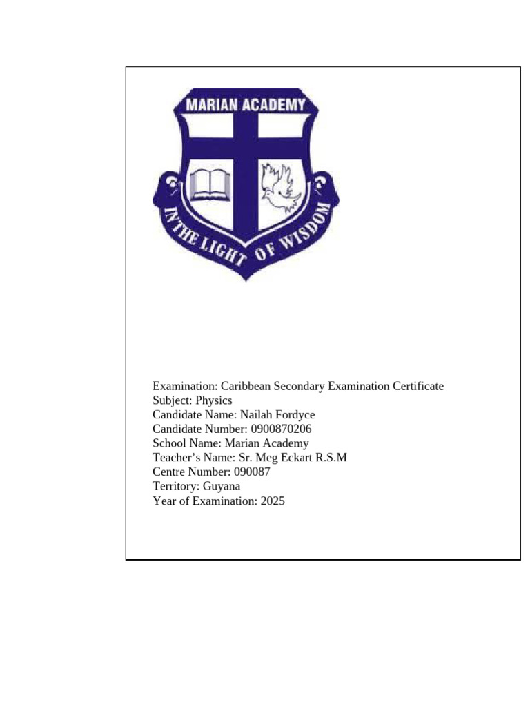 Lab Book Cover Page (1) | PDF