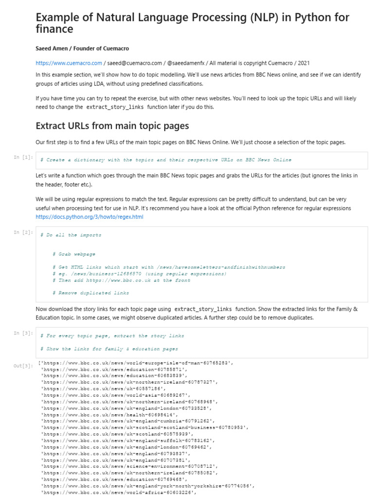 03 Python Alt Data NLP Class Example | PDF
