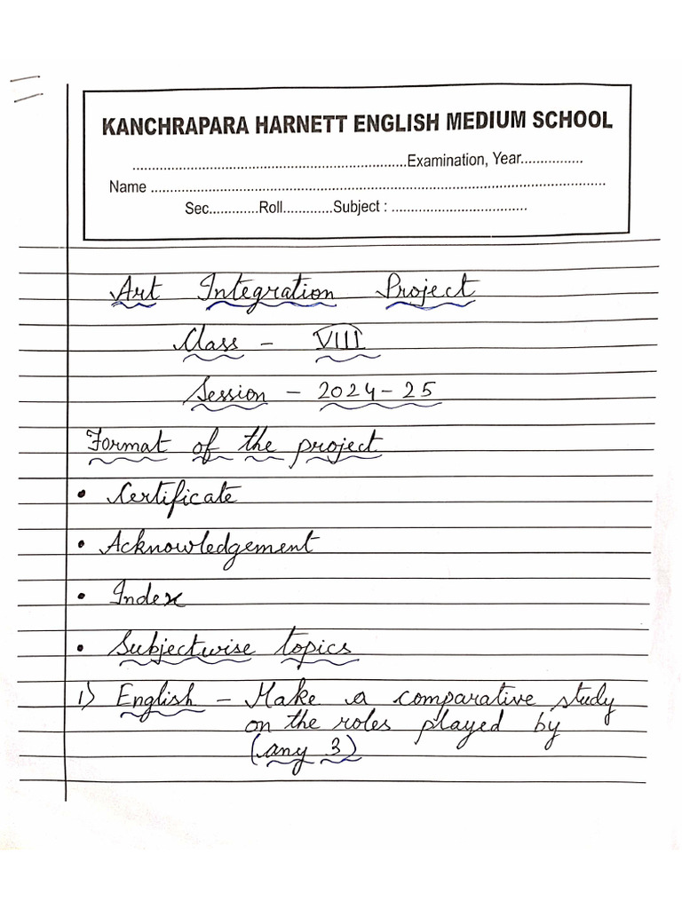 Art Integration Project Class 8 | PDF