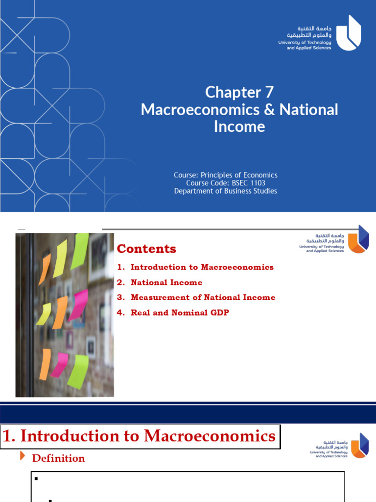 POE Chapter 7 - Macroeconomics and National Income (Rev) | PDF ...