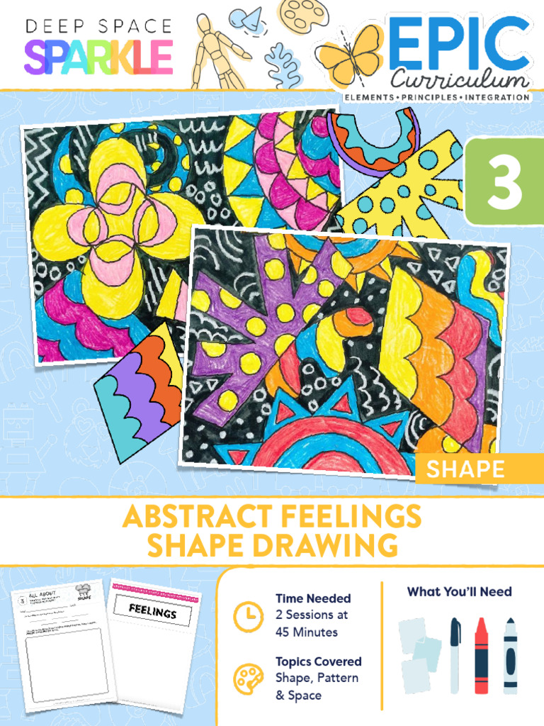 Abstract Feelings Through Shape Drawing | PDF | Feeling | Emotions