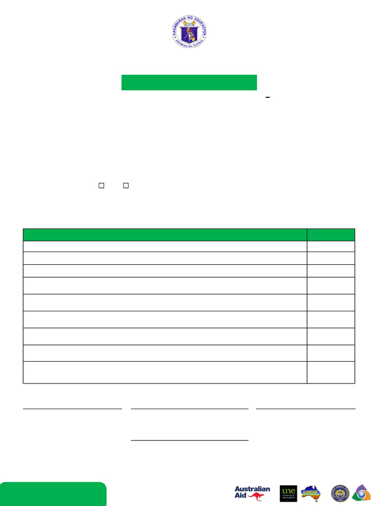 Annex C-5 - COT Inter-Observer Agreement Form For Proficient Teacher ...