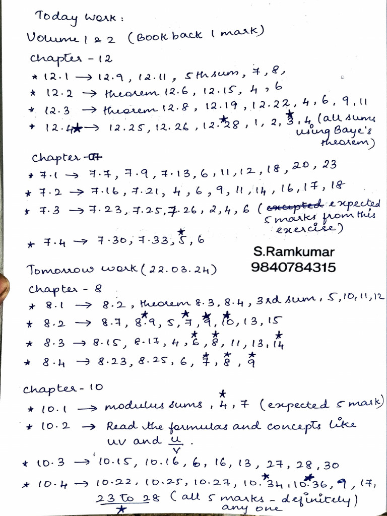 +1 Important Questions | PDF