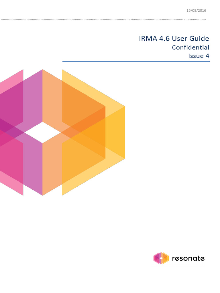 irma_ug_02_irma_4.6_user_guide | PDF | Menu (Computing) | Software