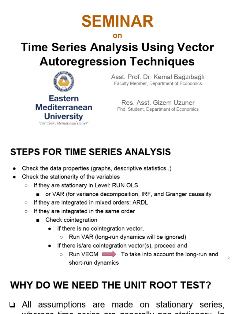 Time Series Analysis Using Vector Autoregression Techniques | PDF | Vector Autoregression ...