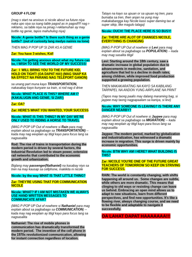 GROUP 4 FLOW and SCRIPT CONTEMPORARY | PDF | Economies