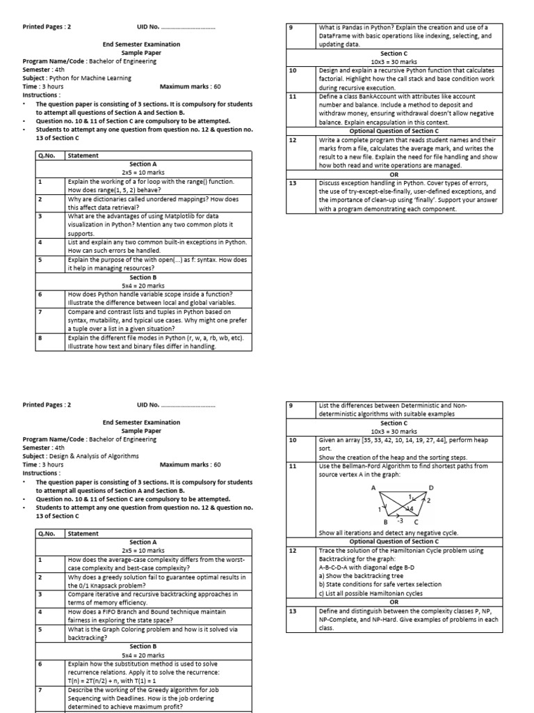 SY Sem4 SQP EST | PDF | Data Compression | 2 D Computer Graphics