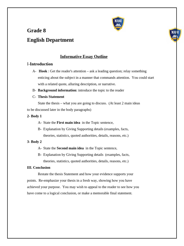 Informational Outline | PDF