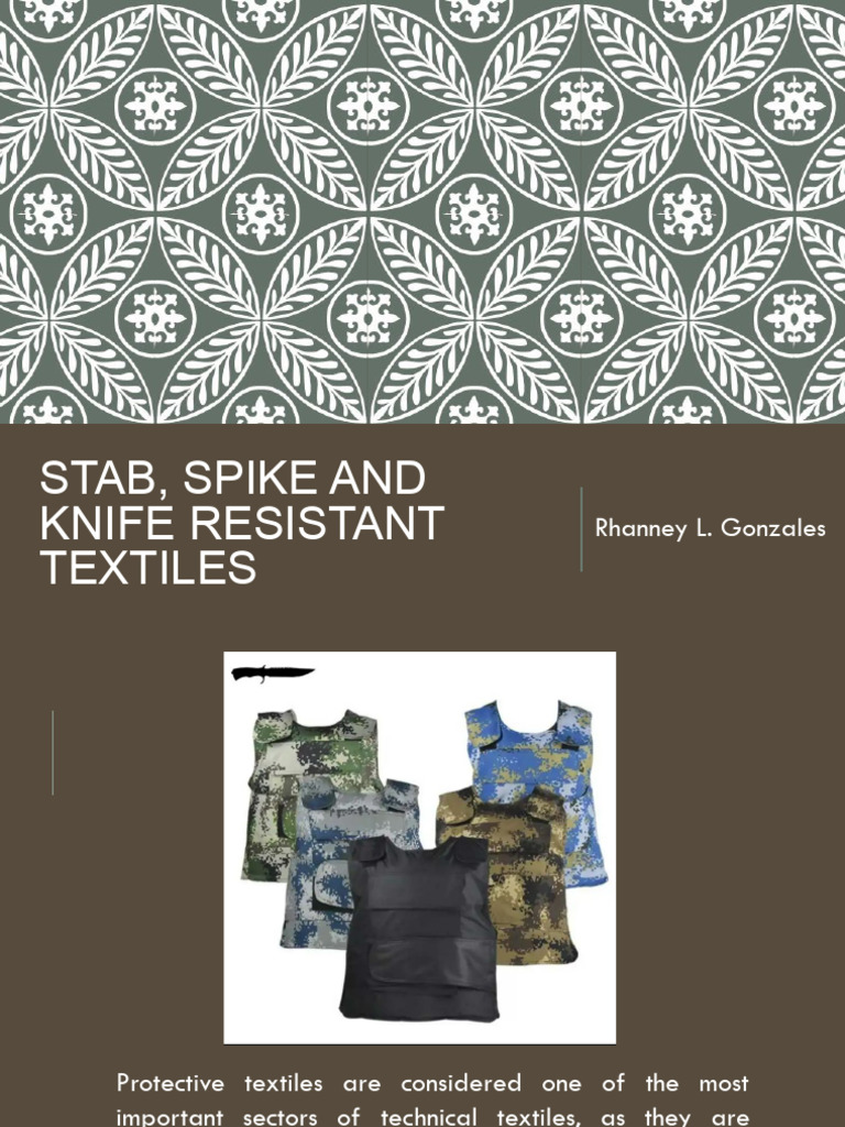 Stab and Knife Resistant Textiles Guide | PDF | Textiles | Knife