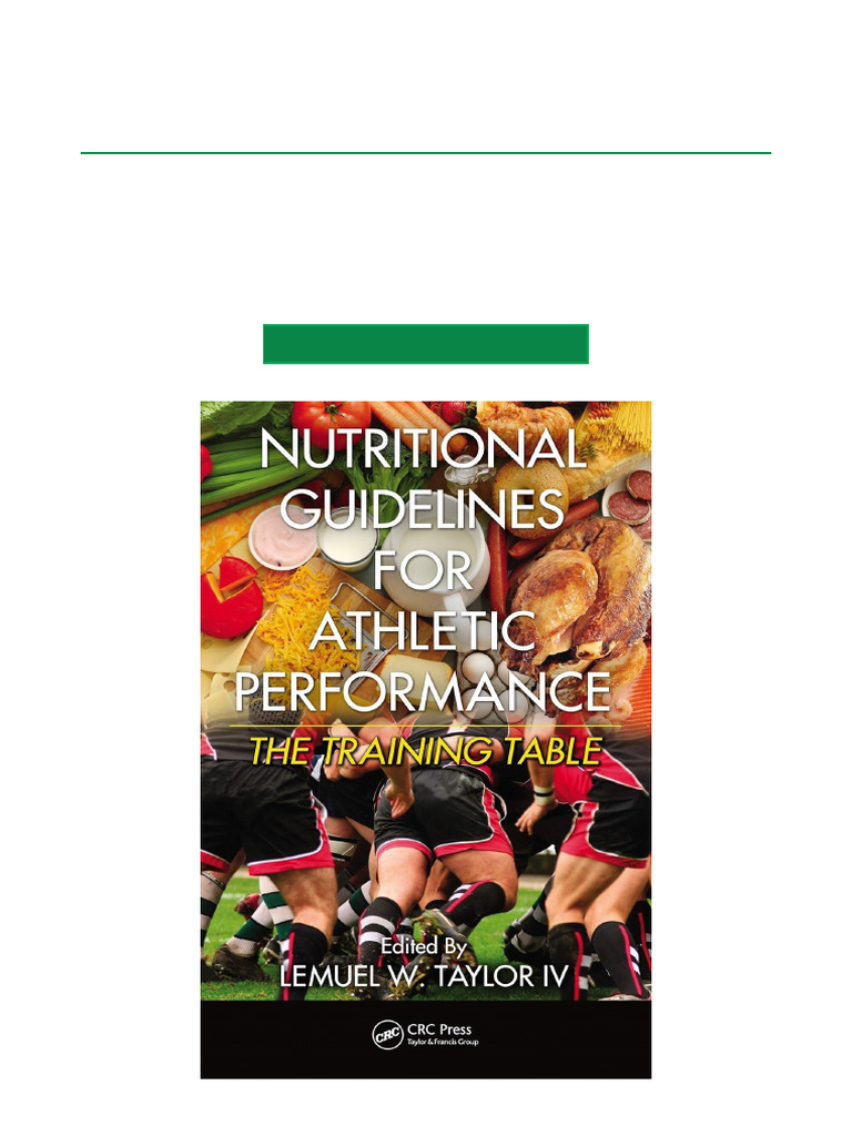 Nutritional Guidelines for Athletes | PDF | Skeletal Muscle | Sports ...