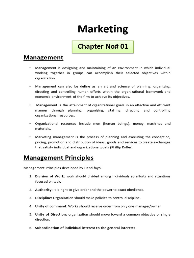 Marketing: Chapter No# 01 | PDF | Marketing | Inventory
