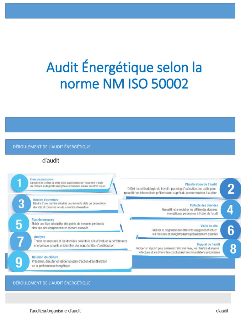 Audit Énergétique selon ISO 50002 | PDF | Audit | Efficacité énergétique