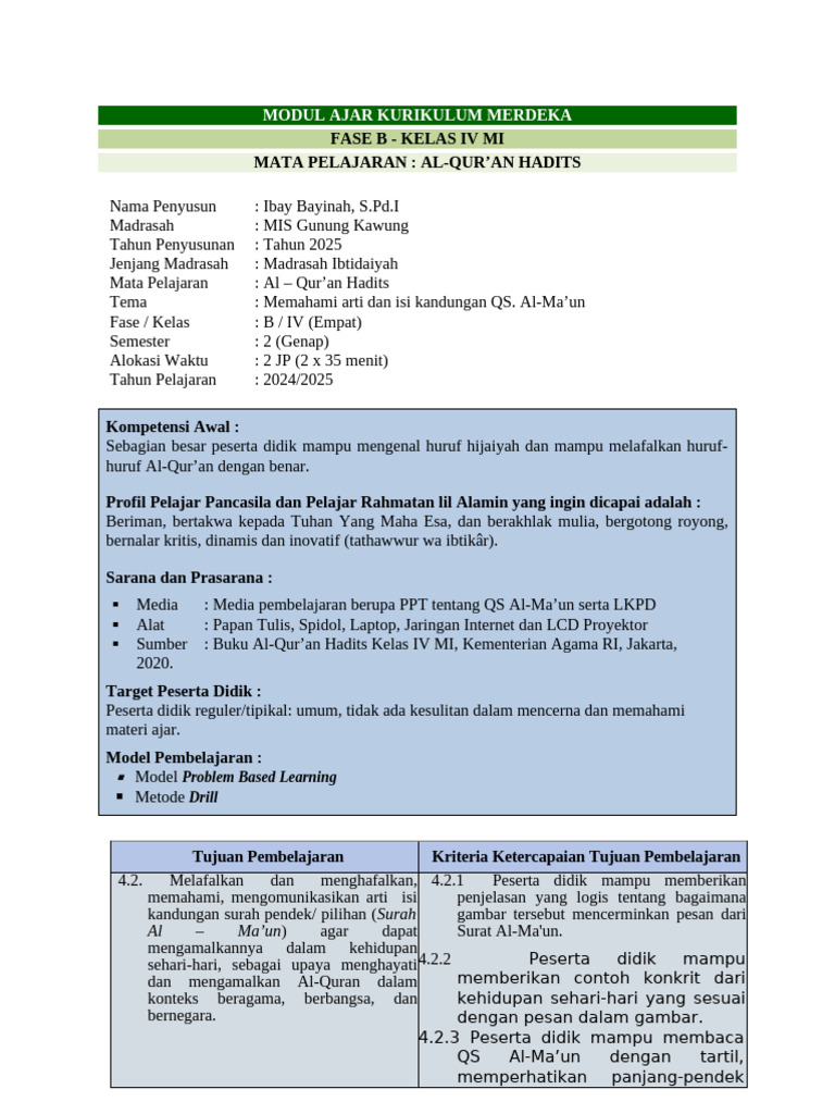 E. Modul Ajar PBL 2 | PDF