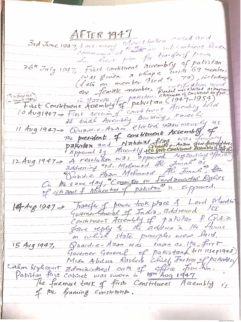 Pak Studies Notes | PDF