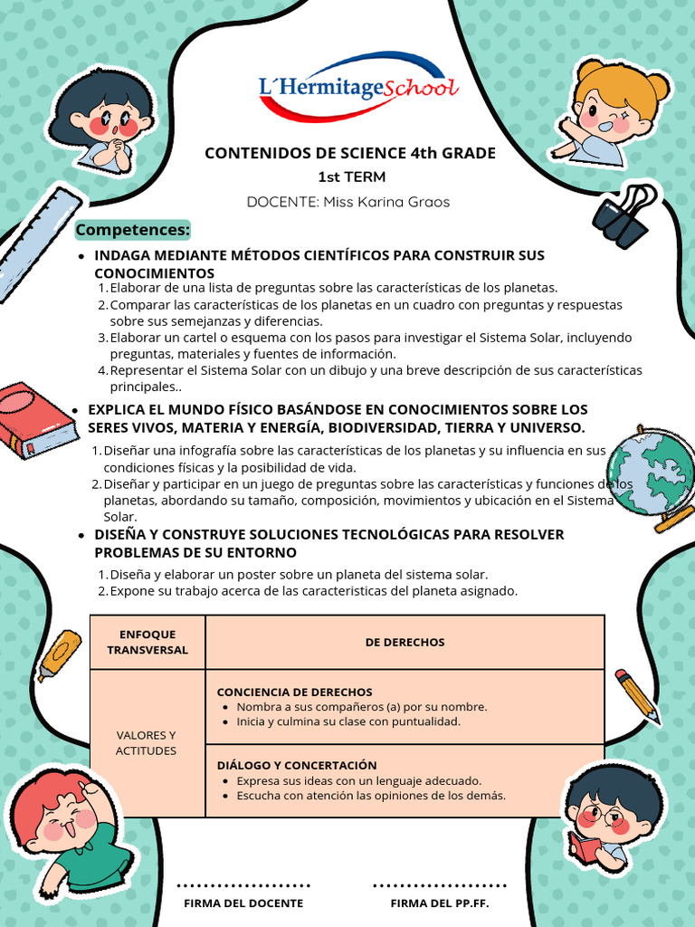 Actividades de Ciencia para 4º Grado | PDF