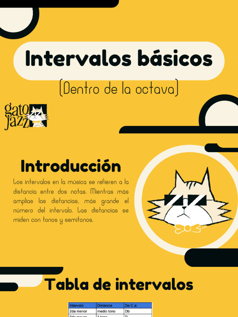 GATO JAZZ 1 - Intervalos Básicos | PDF