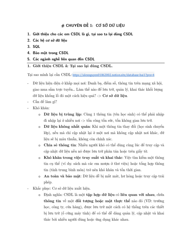 CD TinHoc CSDL | PDF