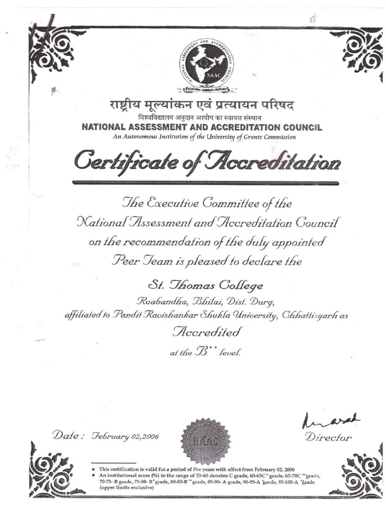 1st Cycle Certificate | PDF